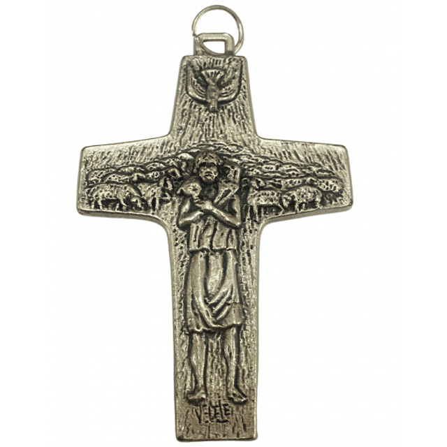 A Cruz de Francisco Venerare Cristo, o Bom Pastor, Cruz Papal ( 4X2,5CM ...