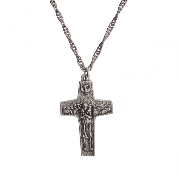 A Cruz de Francisco Venerare Cristo, o Bom Pastor, Cruz Papal ( 4X2,5CM ...
