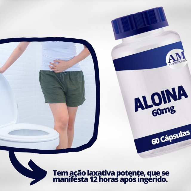Aloína 60mg - 60 Cápsulas (Laxante) | Am Nutrifarma