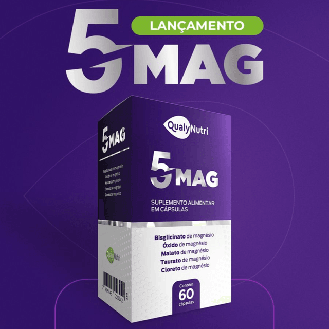 5 Magnésios - 60 Cápsulas (Qualy Nutri) | Am Nutrifarma