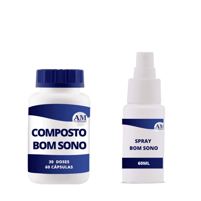 Kit Bom Sono - Capsulas + Spray | Am Nutrifarma