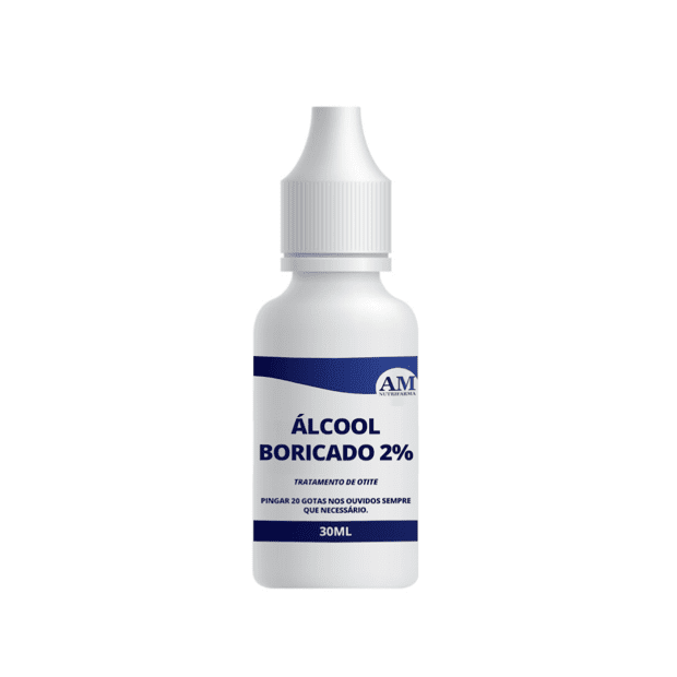 Álcool Boricado 2% - 30ml | Am Nutrifarma