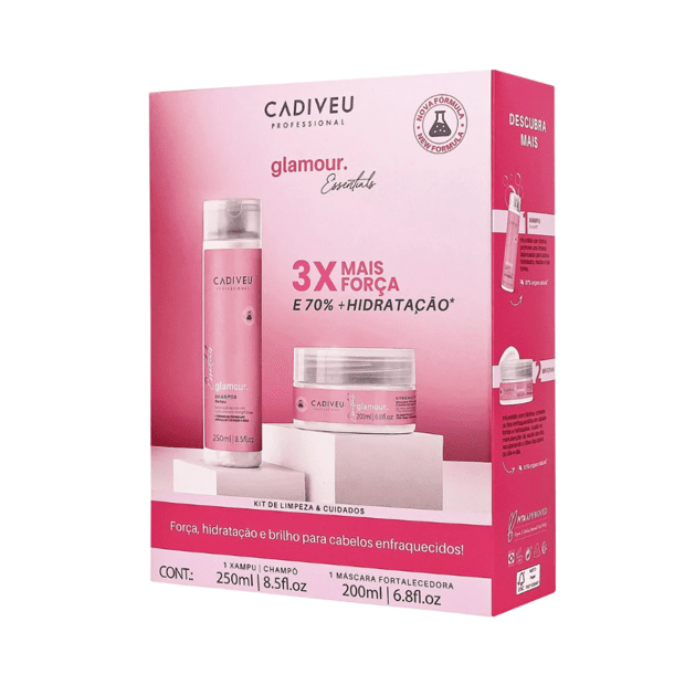 Kit Cadiveu Professional Essentials Glamour - 2 Produtos | Am Nutrifarma