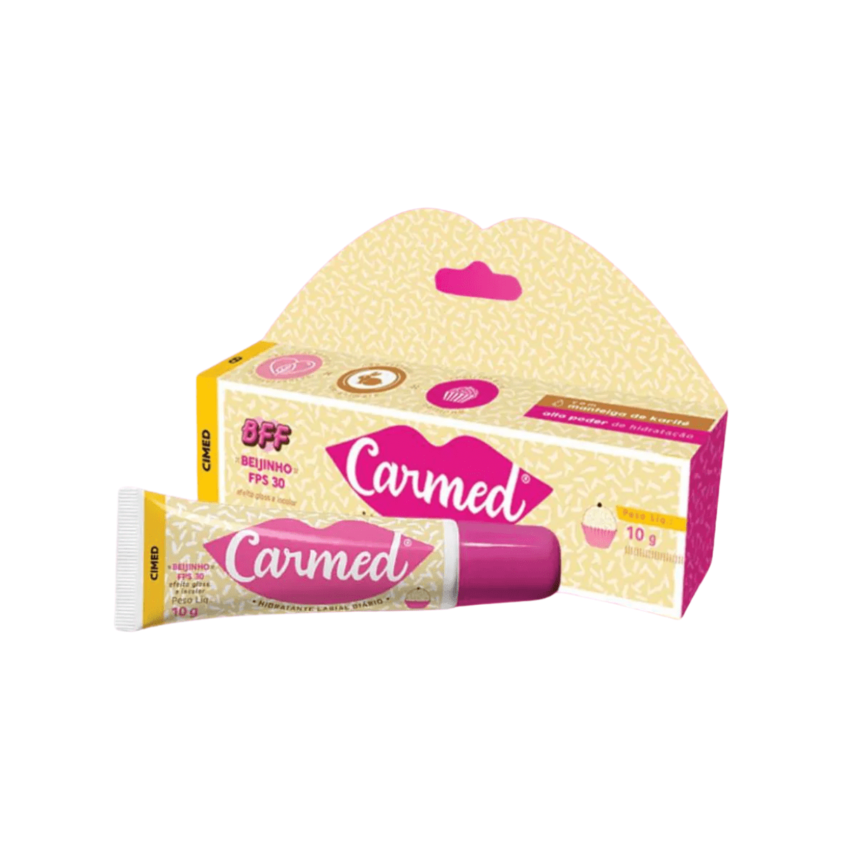 Carmed Hidratante Labial Fps30 Beijinho - 10g | Am Nutrifarma