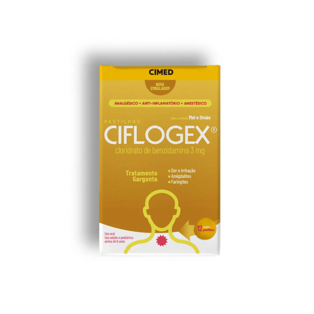 Ciflogex Mel-Limão - 12 Pastilhas CIMED | Am Nutrifarma