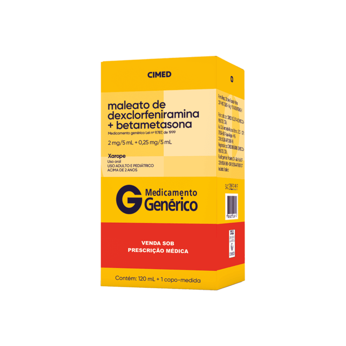 Maleato de Dexclorfeniramina + Betametasona - 120ml | Am Nutrifarma