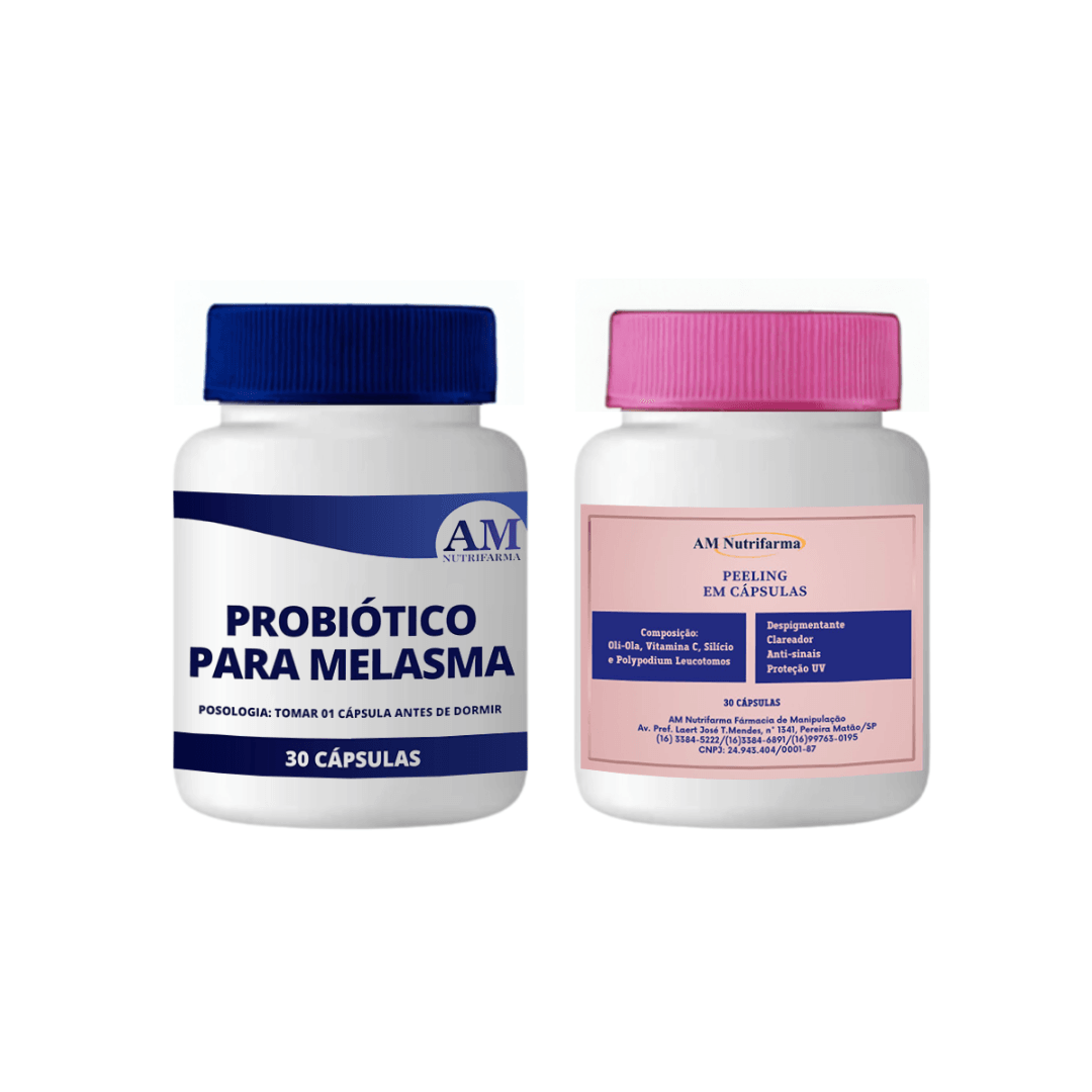 Kit Melasma Peeling Oral + Probiótico Para Melasma - 30 Cápsulas | Am ...