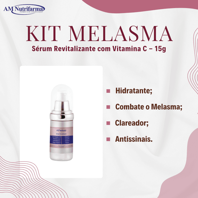 Kit Melasma Sérum Revitalizante - 15g | Am Nutrifarma