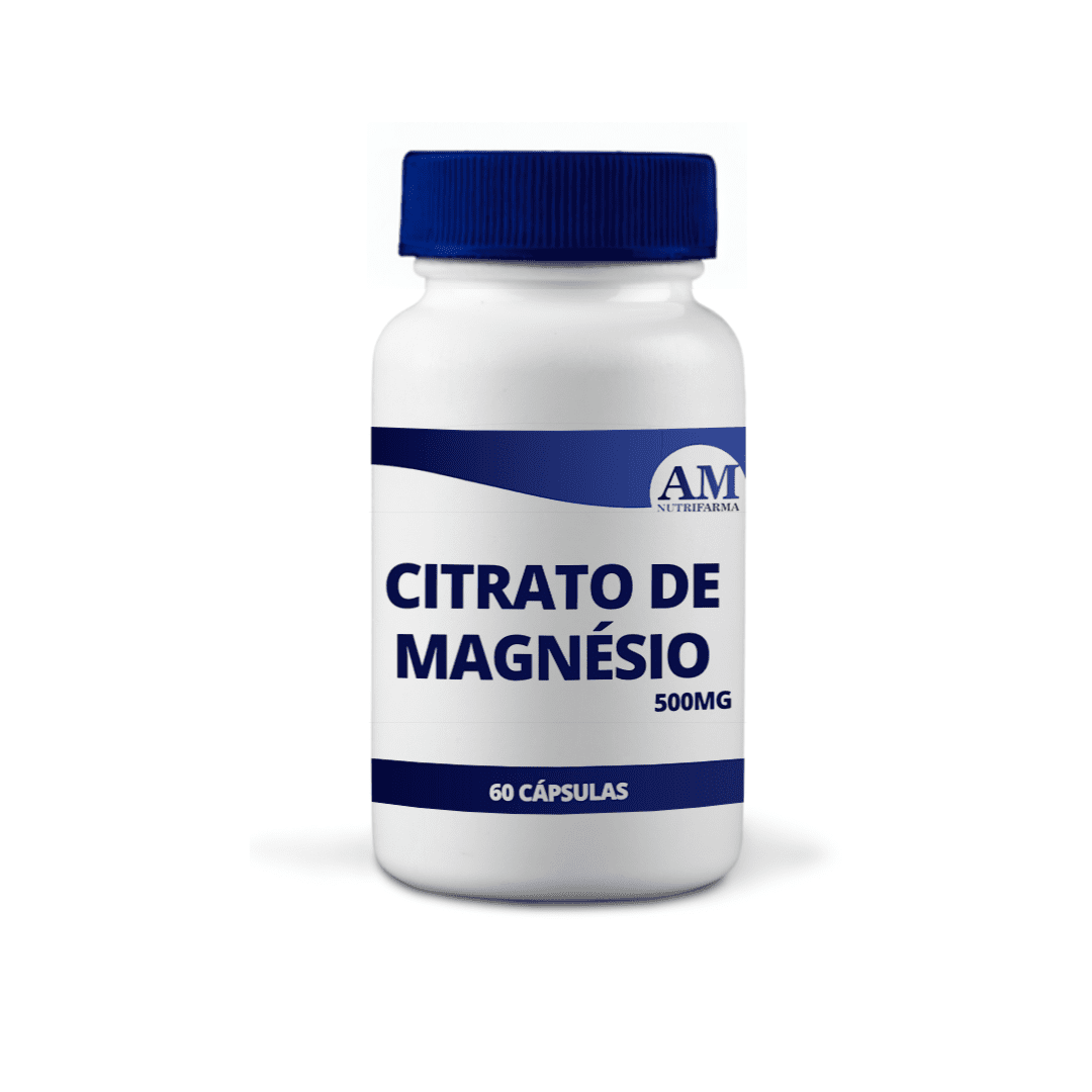 Citrato de Magnésio 500mg - 60 Cápsulas | Am Nutrifarma