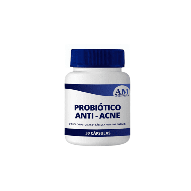 Probiótico Anti-Acne - 30 Cápsulas | Am Nutrifarma