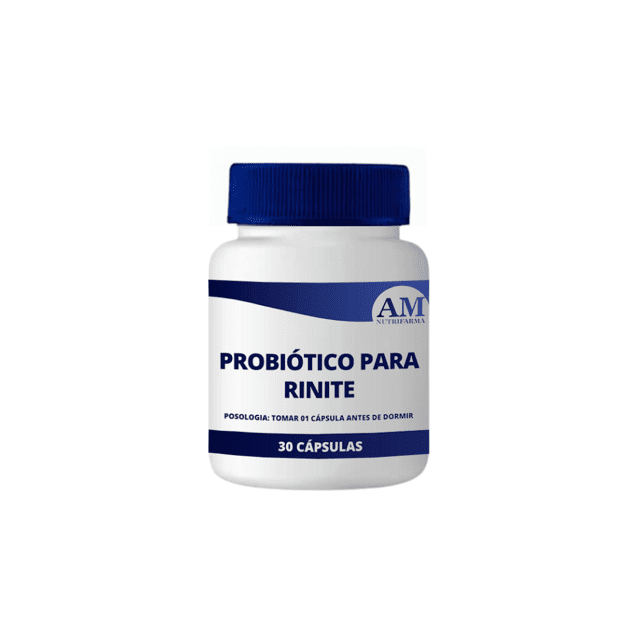 Probiótico para Rinite - 30 Cápsulas | Am Nutrifarma