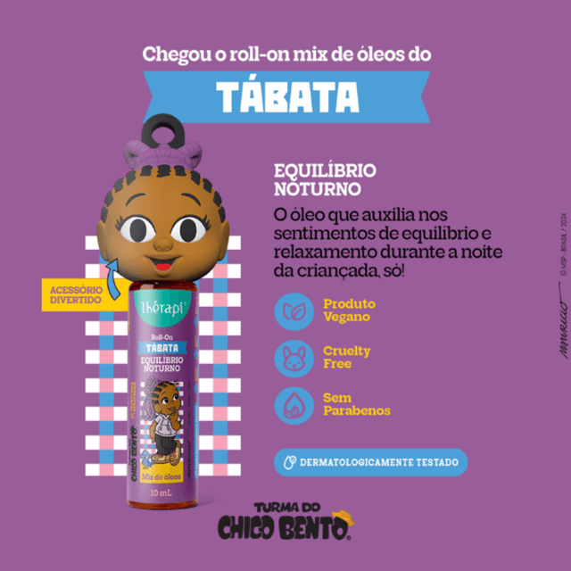 Roll-On Kids Tábata I Equilíbrio Noturno - Turma do Chico Bento | Am ...