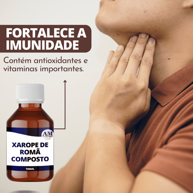 Xarope de Romã Composto - 100ml | Am Nutrifarma