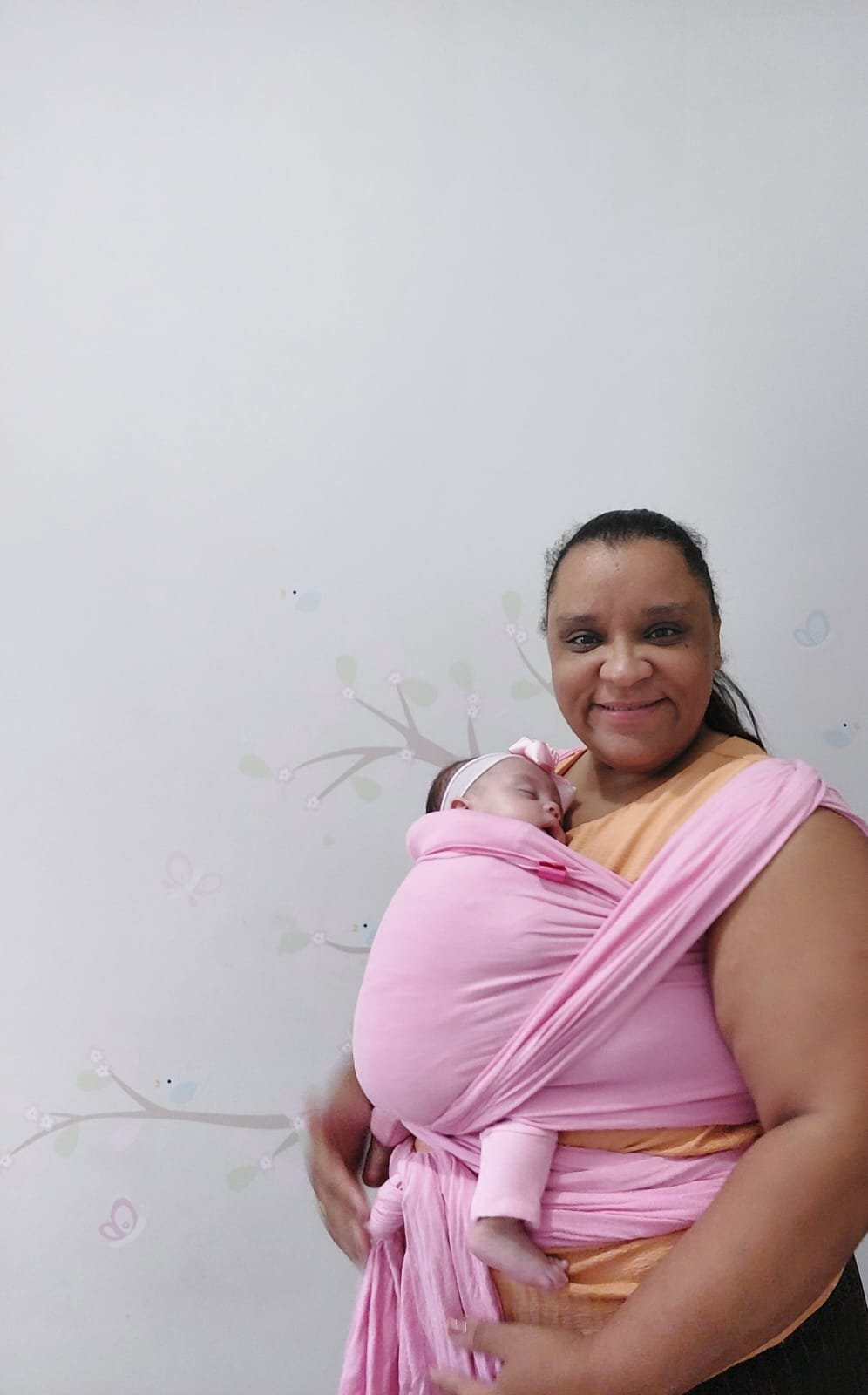 Sling Wrap de Malha Rosa Chiclete | Sling Go