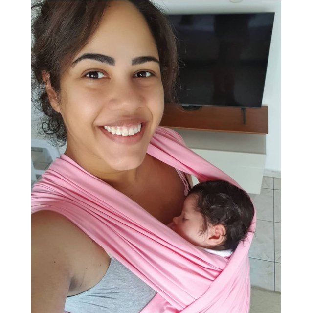 Sling Wrap de Malha Rosa Chiclete | Sling Go