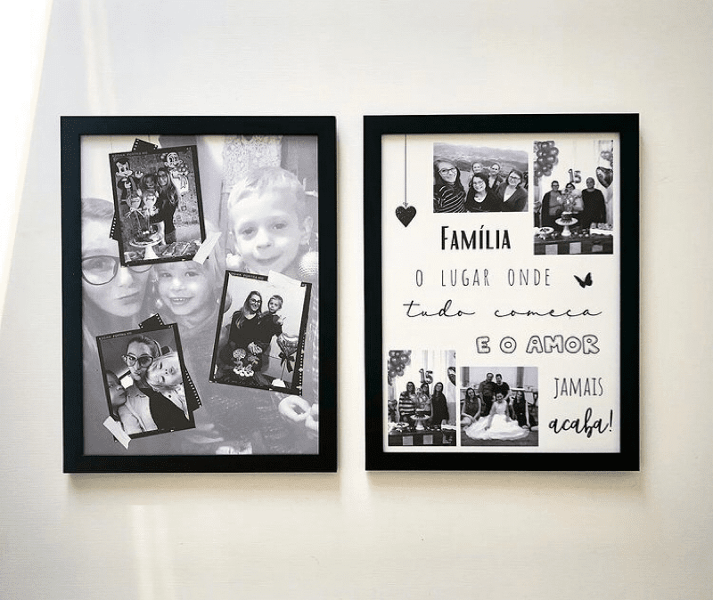 Quadro Fotos Família | Simple Lines Decor