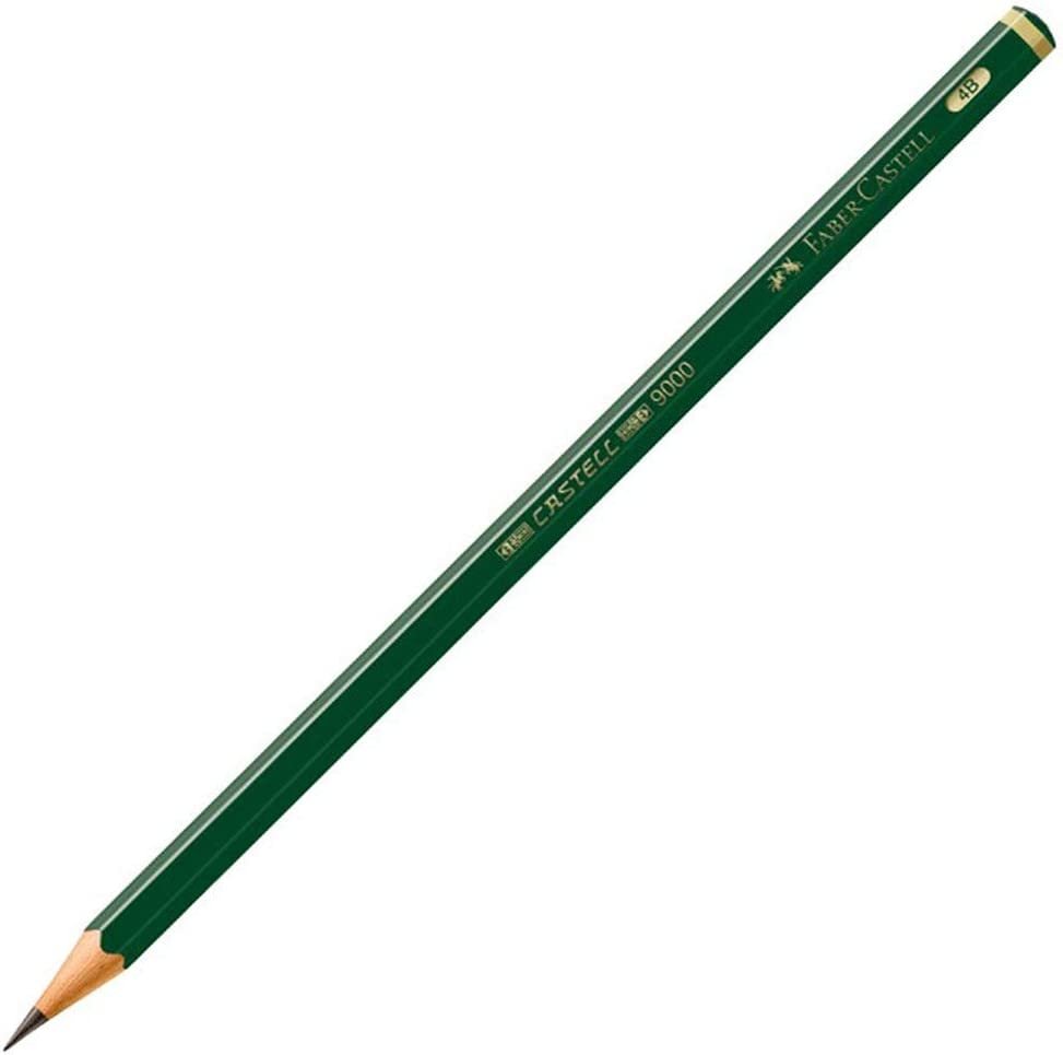 Lápis Grafite EcoLápis Castell 9000 4B Sextavado Faber-Castell ...