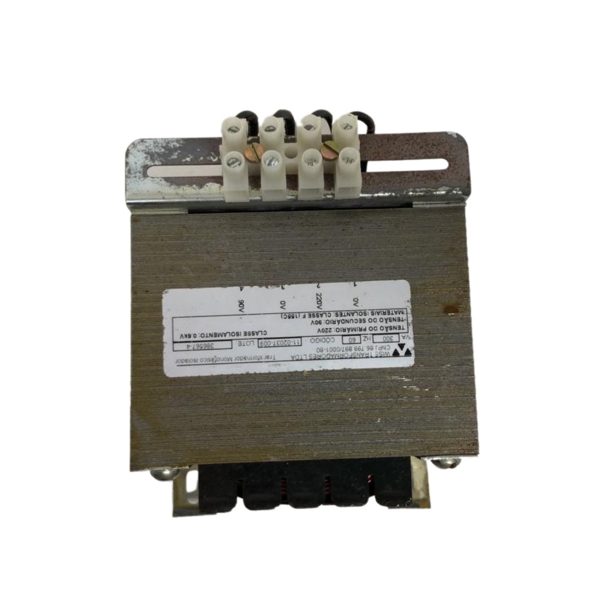 TRANSF. COMANDO MONOF. 300VA E220V - S90V WISE | Agpr5