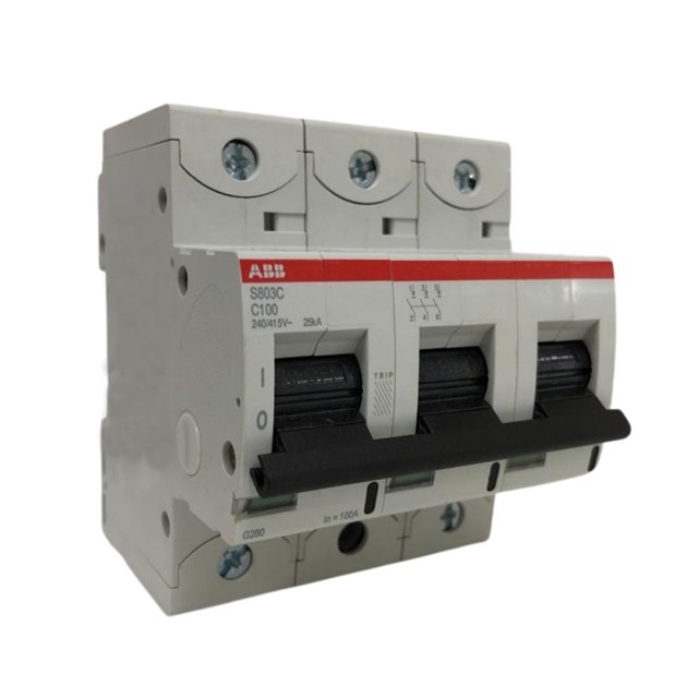 DISJUNTOR TRIP ICC 15KA S803C-C100 C100A ABB | Agpr5