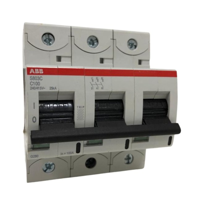 DISJUNTOR TRIP ICC 15KA S803C-C100 C100A ABB | Agpr5