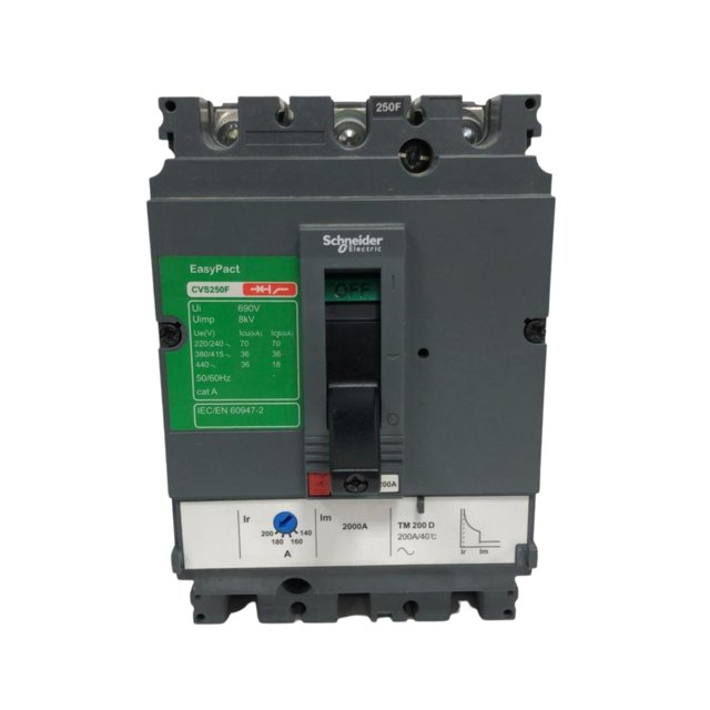 DISJUNTOR TRIP EASYPACT CVS250F TM200D 200A/36KA CVS250F3200 | Agpr5