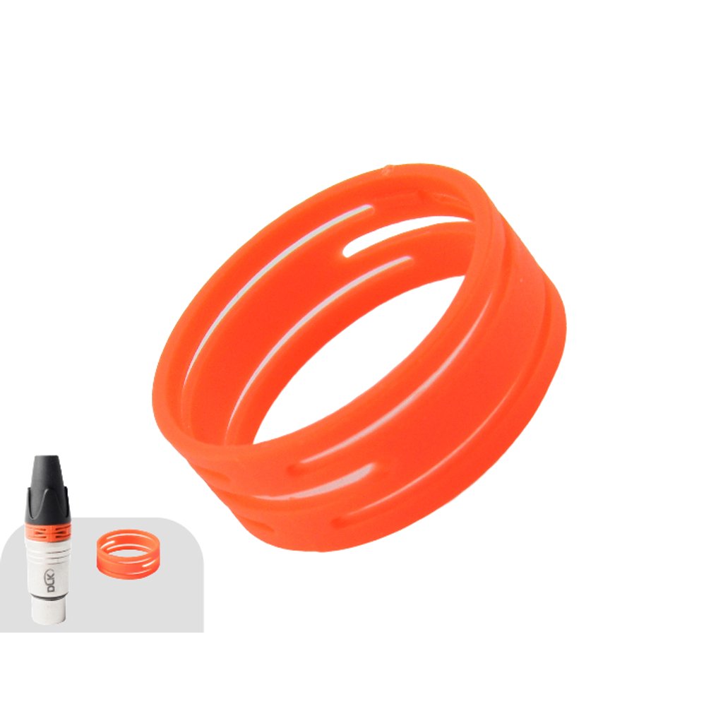 Anel Identificador Laranja plug XLR Datalink | Audioville