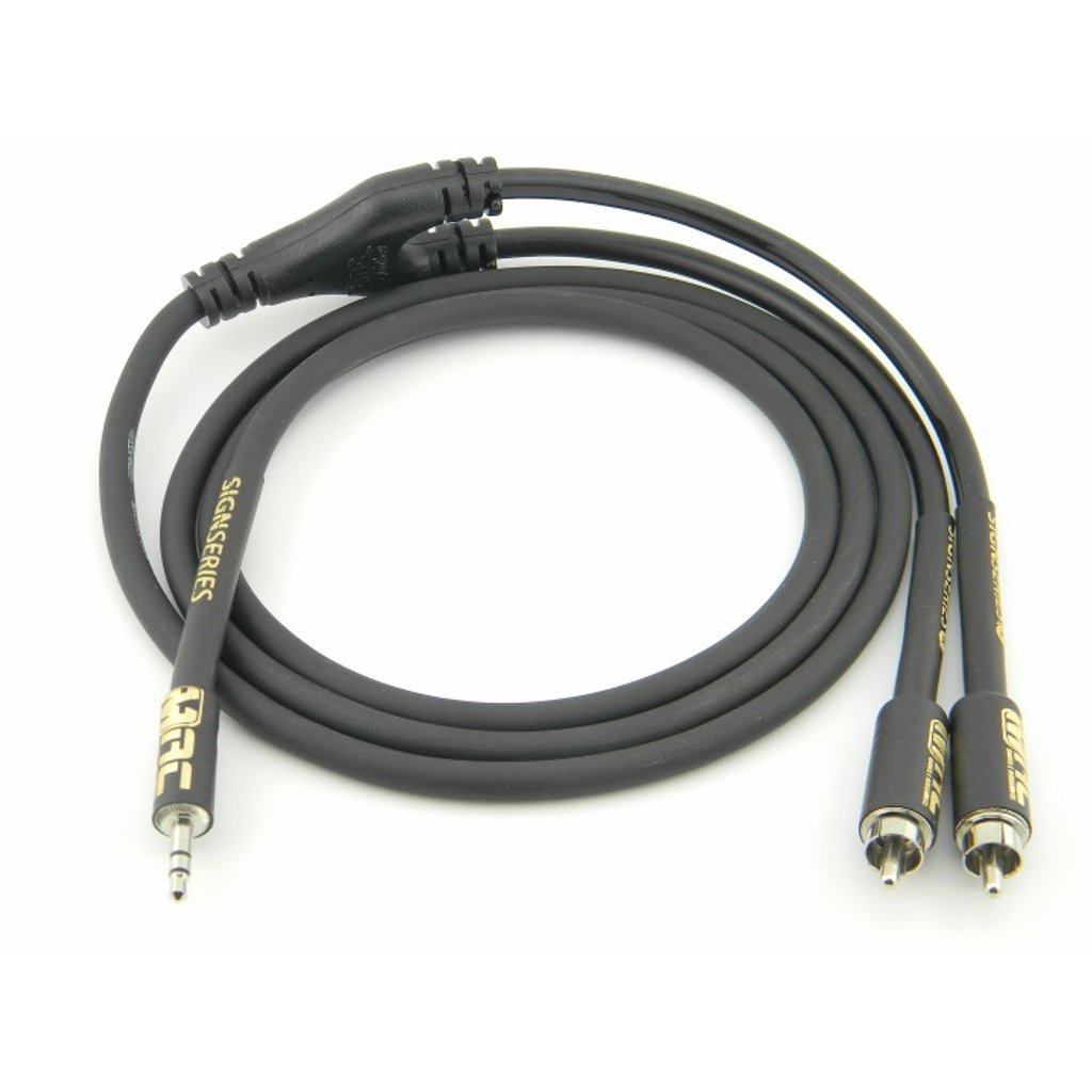 Cabo P2 stereo macho para 2 RCA macho 4.57m Mac Cabos | Audioville