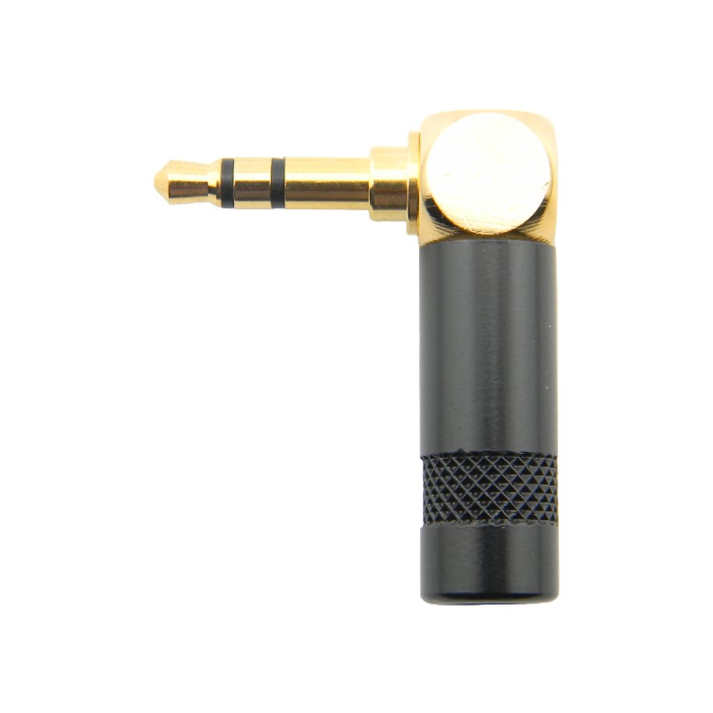 Plug P2 stereo 90 graus preto Mxt | Audioville