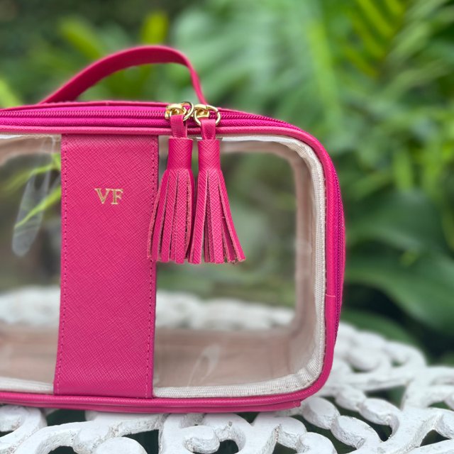 Nécessaire Couro Personalizado Mari Média Pitaya | LIMORE