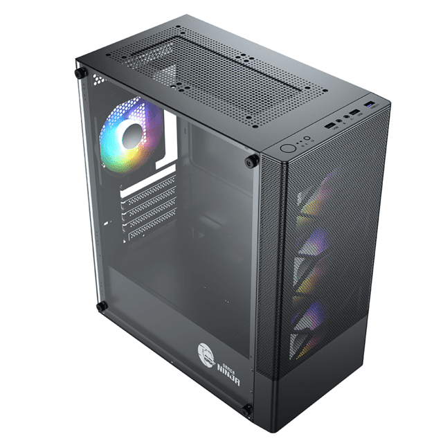 Gabinete Gamer Ninja Hive, Mid Tower, Vidro Temperado, 3 Coolers ...