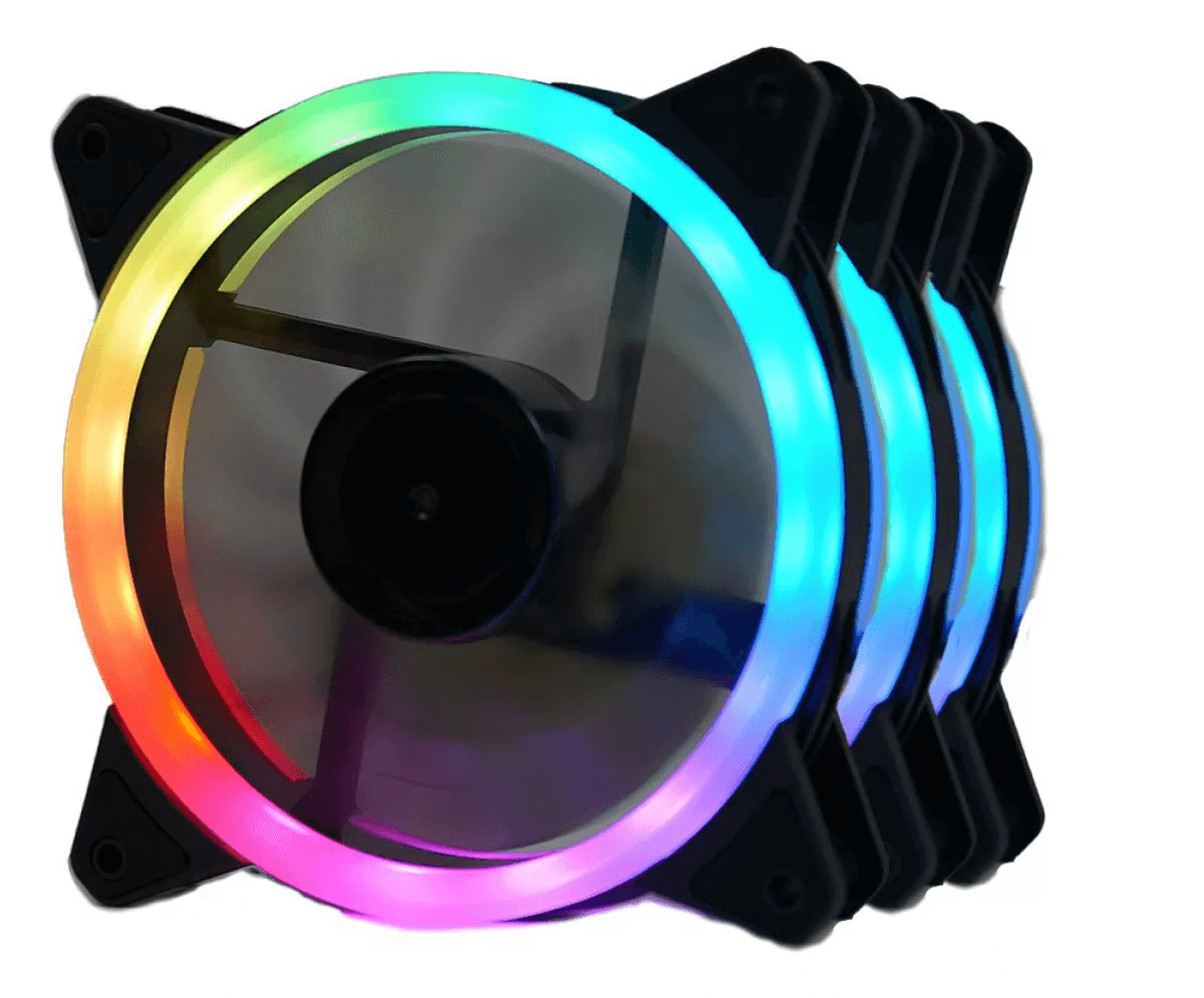 Kit Cooler Fan Redragon Gc-f011 Rgb 3x120mm Para Gabinete | CiaGames