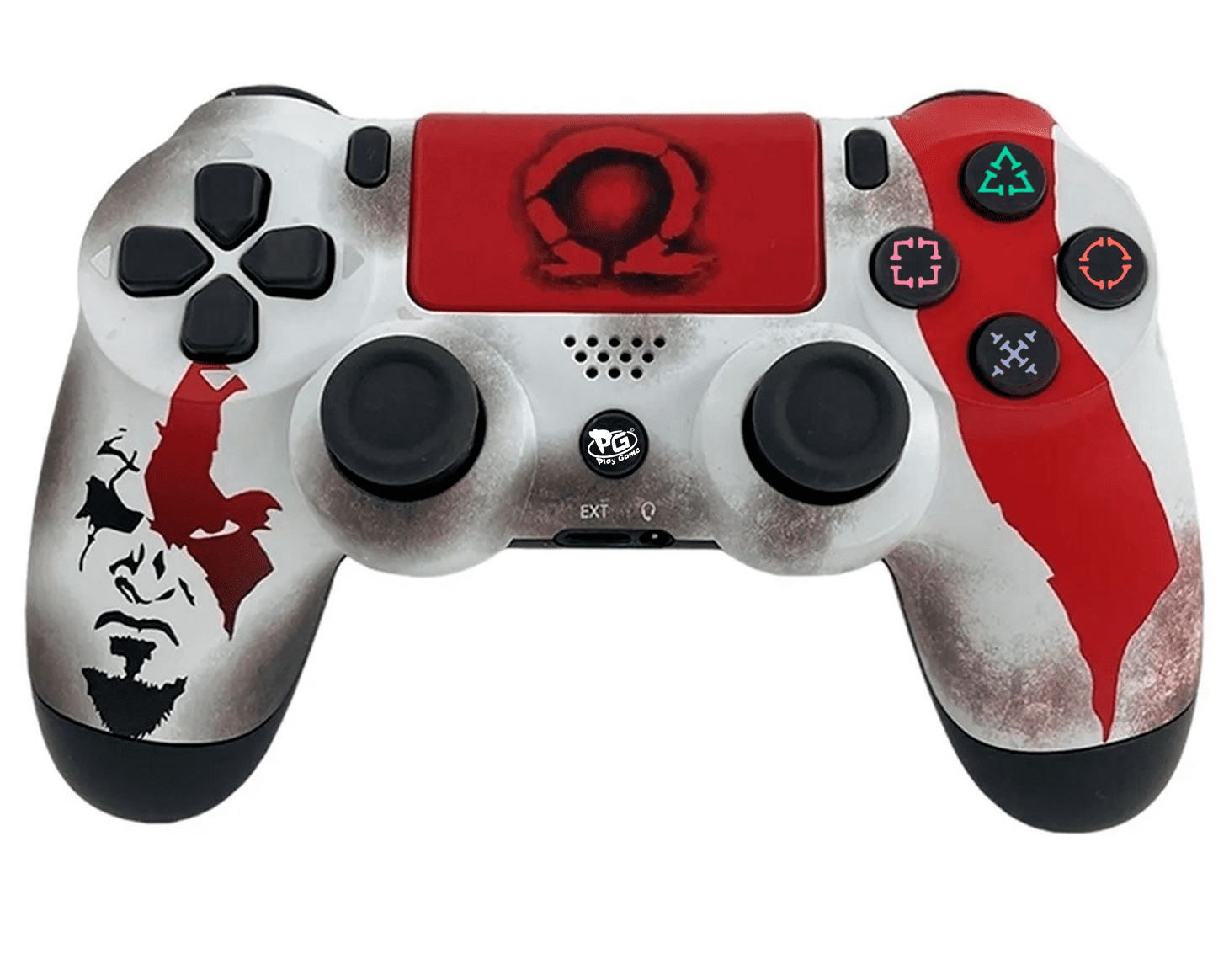 Controle Ps4 Dualshock 4 God of War Paralelo Sem Fio Branco Ciagames