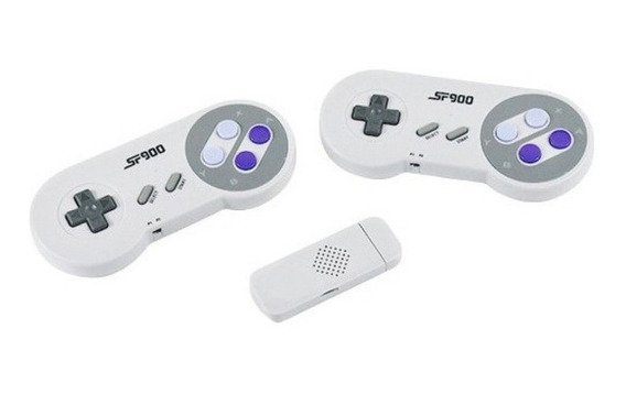 Game Stick Retro 5000 Jogos c/ 2 Controles Super Nintendo s/ Fio Nes ...