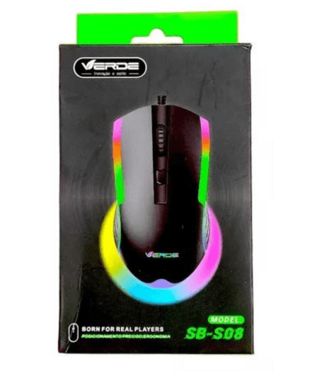 Mouse Gamer Usb c/ Led Rgb (SB-S08) | Ciagames