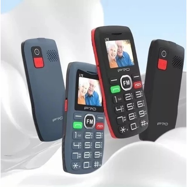 Celular Para Idoso f183 com Teclas Grandes 4G Dual Chip MP3 Rádio FM ...