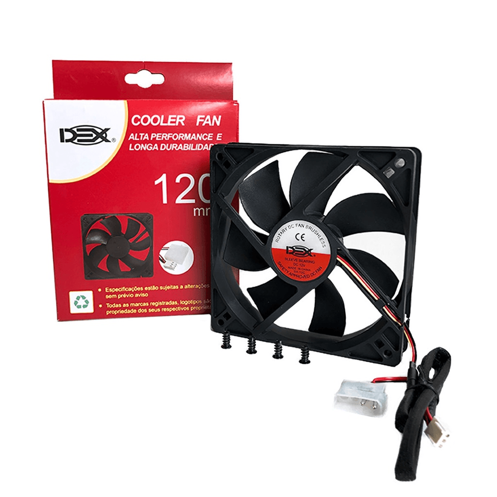 Cooler 120 x 120 - 120mm 12v (DX-12C) | CiaGames