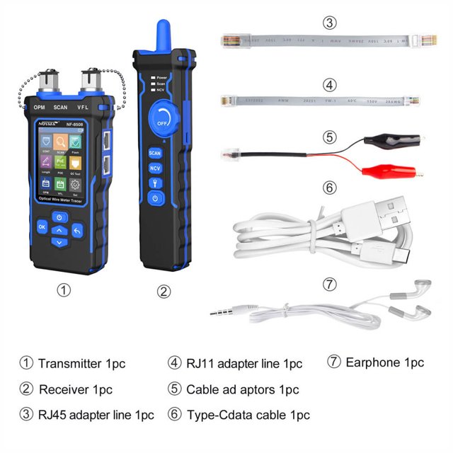 Testador De Fibra óptica Noyafa Nf 8508 Noyafa Representante Oficial