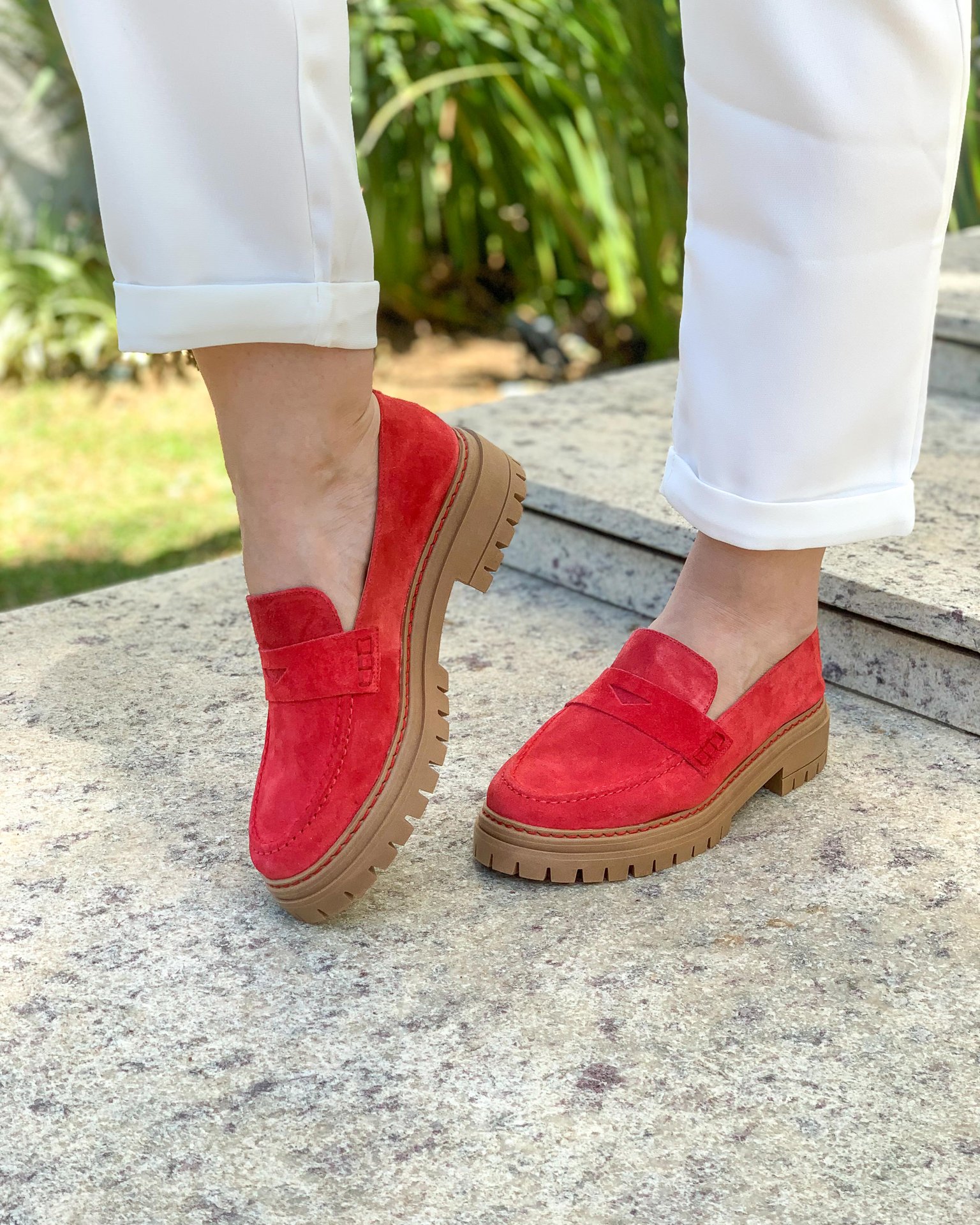Mocassim Colorido de Couro Feminino | Meu Sapato Colorido