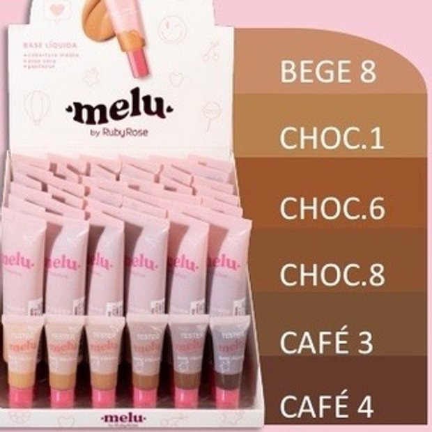 Base líquida Melu Cobertura Média | Loja Beleza Exterior