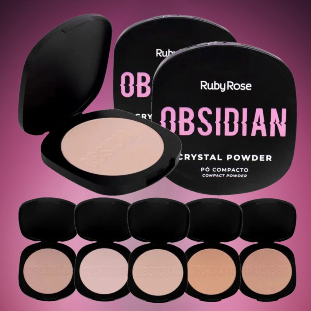 Pó Compacto Crystal Powder Coleção Obsidian | Loja Beleza Exterior
