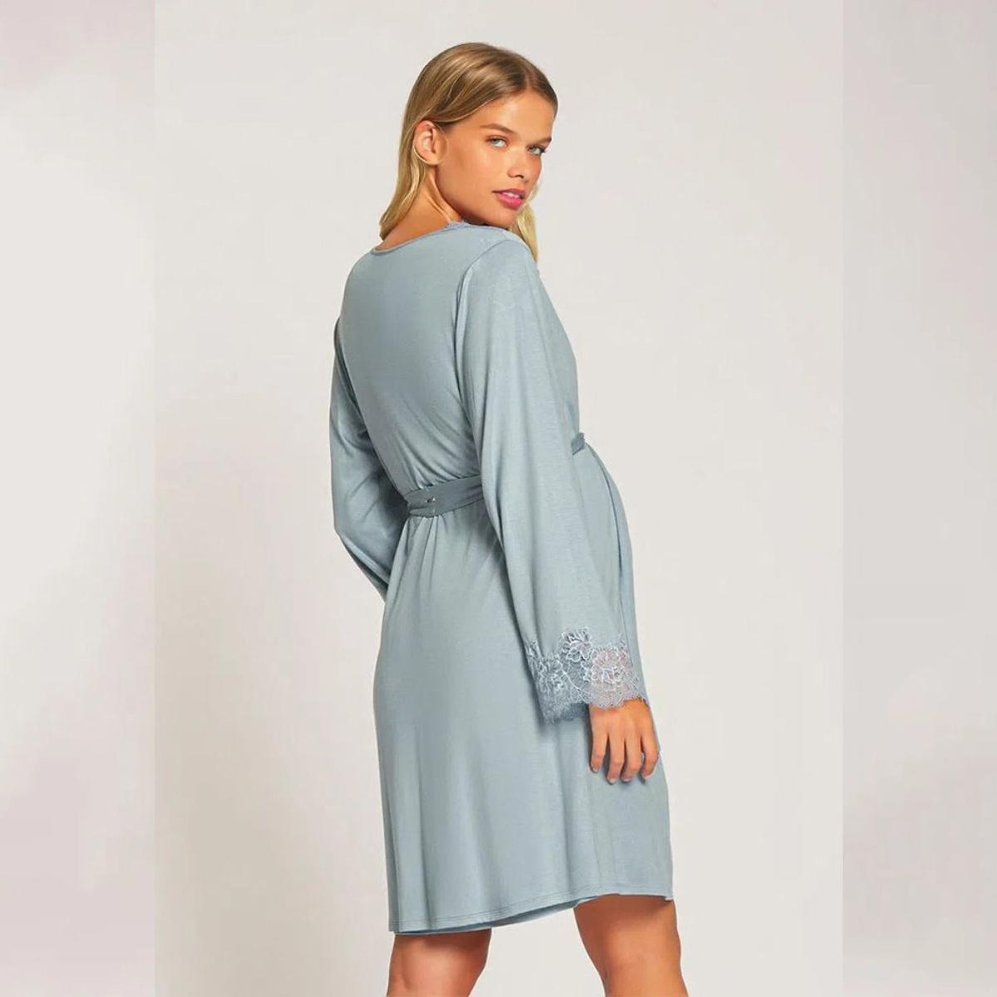 Robe Viscose Com Renda Recco | Krause