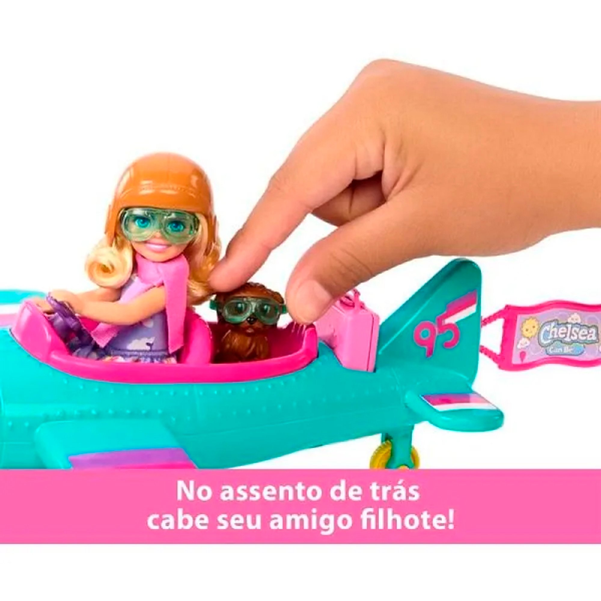 Barbie Fantasy Chelsea Conjunto Piloto de Avião Mattel | Krause