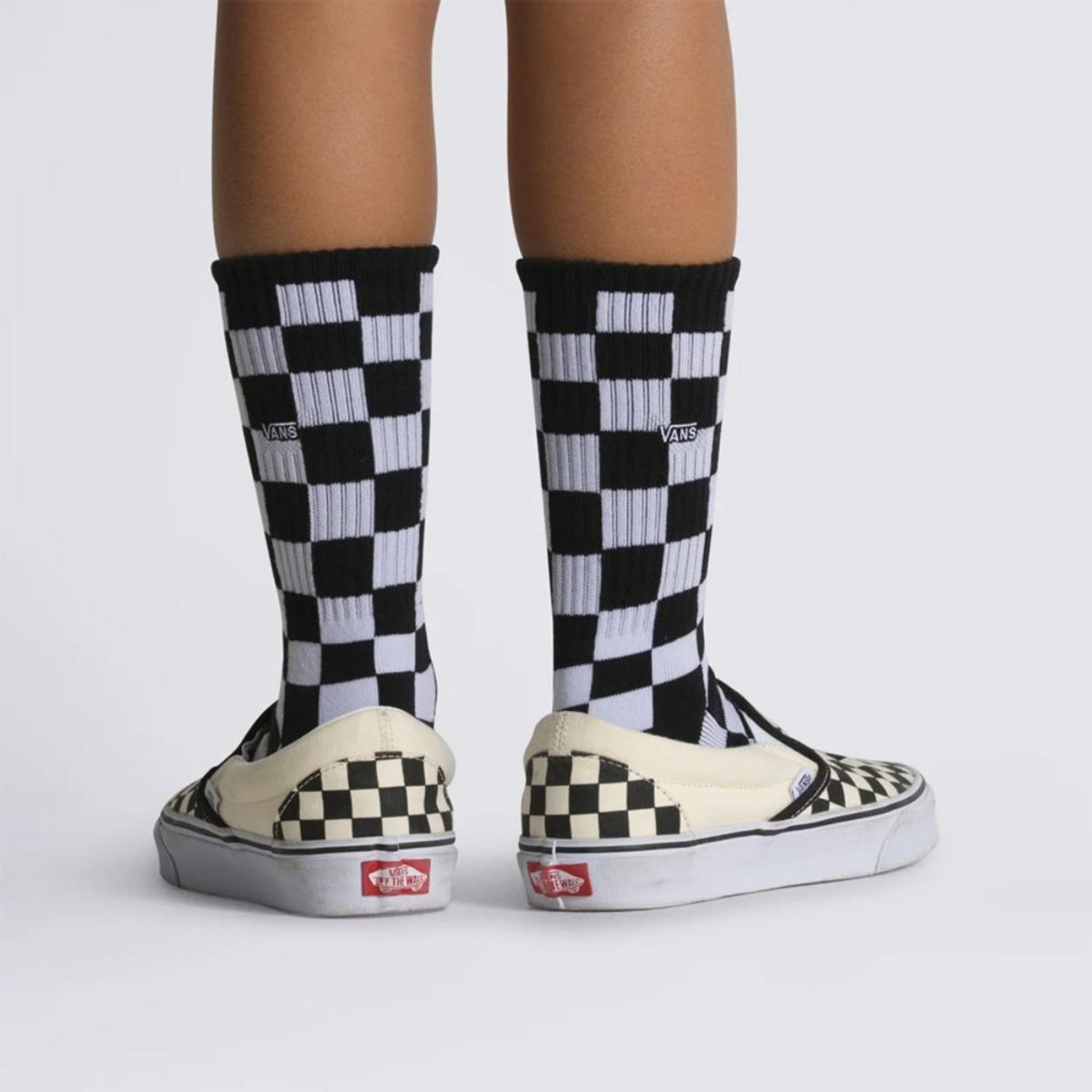 Meia Checkerboard Crew Infantil Vans | Krause