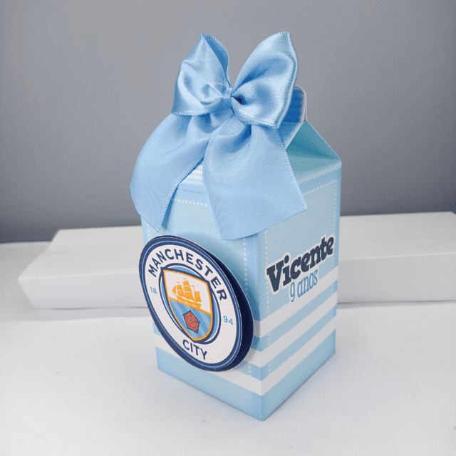 Kit de Lembranças para festa no tema Machester City Azul Claro(3 ...