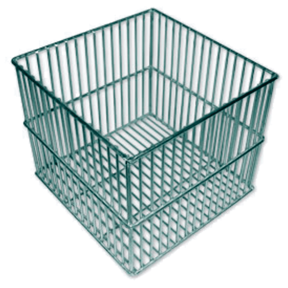 Cesto Retangular em Arame Zincado 30 x 34 x 07 cm | Interjet | Insumos ...