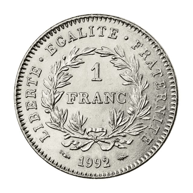 França 1 franco 1992 - Bicentenário da República Francesa | Moedas de ...