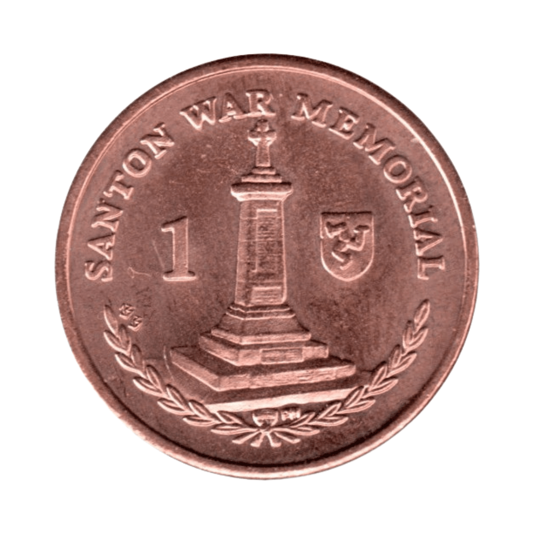 Ilha de Man 1 penny 2014 - Santon War Memorial | Moedas de Coleção