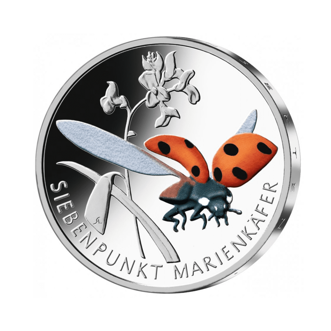 Alemanha 5 euros 2023 - Joaninha de Sete Pontos | Moedas de Coleção