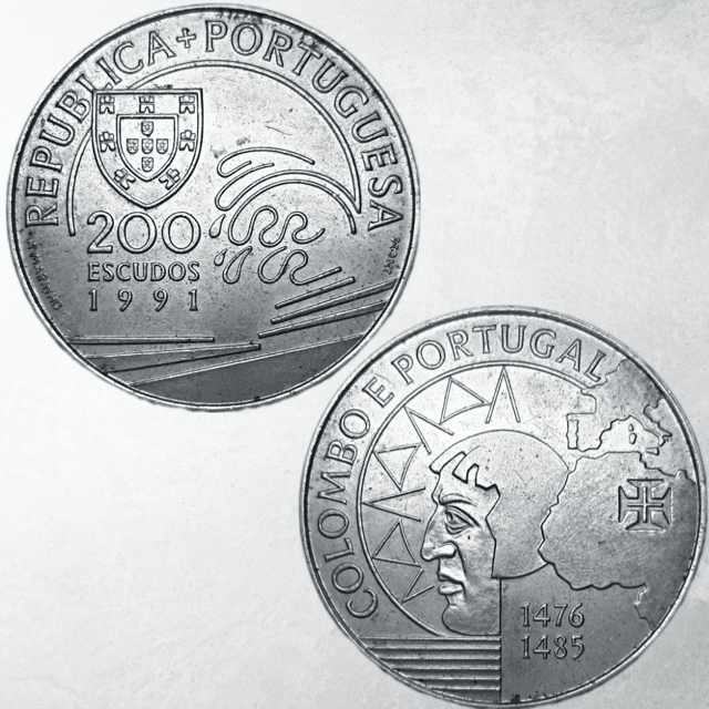 Portugal 200 Escudos 1991 - Colombo e Portugal | Moedas de Coleção