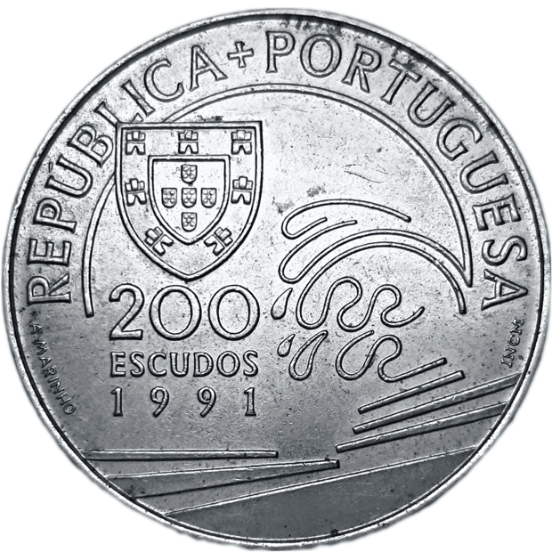 Portugal 200 Escudos 1991 - Colombo e Portugal | Moedas de Coleção